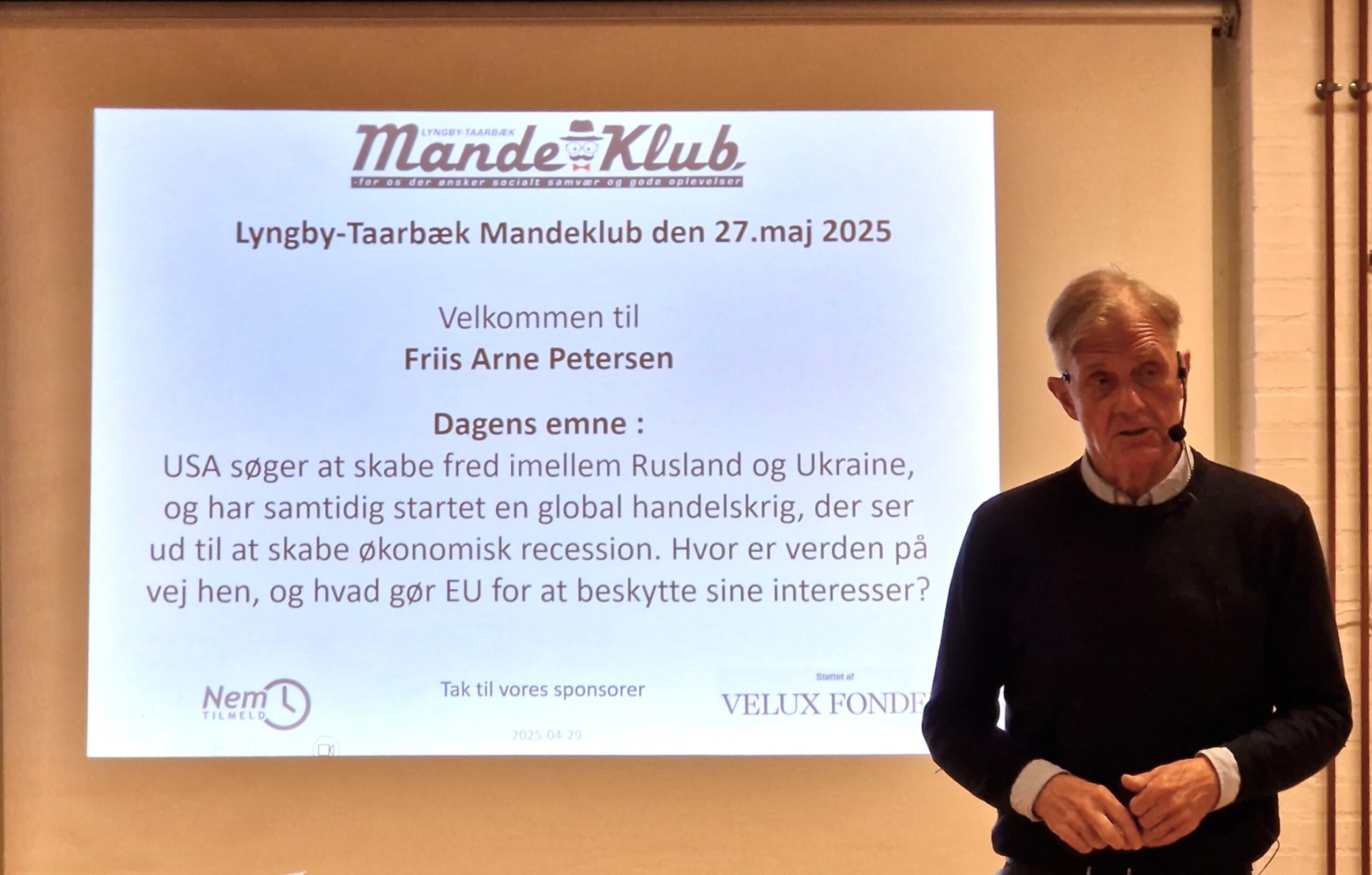Tirsdag den 27.maj 2025 kl 12.00 -14,00 Klubmøde med foredrag af Friis Arne Petersen – Lyngby ...